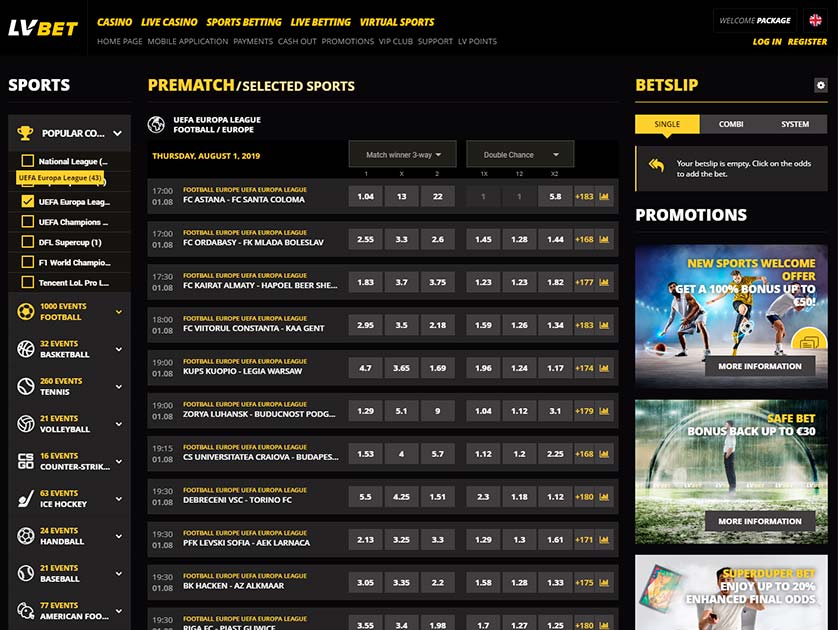 LVbet Sports Betting Review ᐉ Sign Up Bonus [2024]