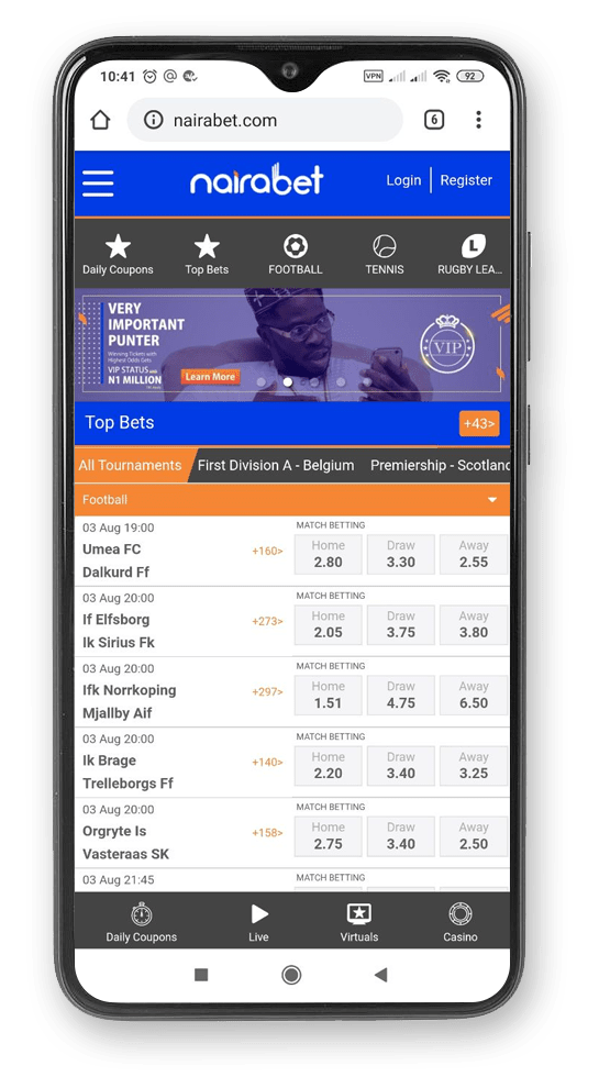 NairaBet Sports Betting Review ᐉ Sign Up Bonus [2024]