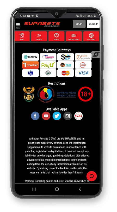 Supabets App – Free Download SupaBets apk for Android & IOS