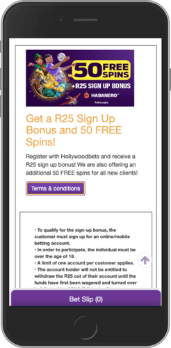 Hollywoodbets South Africa - Sign Up Bonus & Promotions [2026]