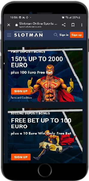 Slotman Review Sportsbook ᐉ Welcome Bonus & Promotions