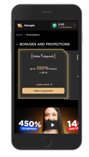 Fairspin Review Sportsbook & Casino - Welcome Bonus 100%