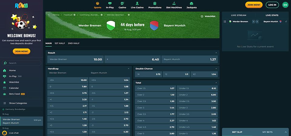 Rokubet Review Online ᐉ Best Odds, Bonuses, Offers